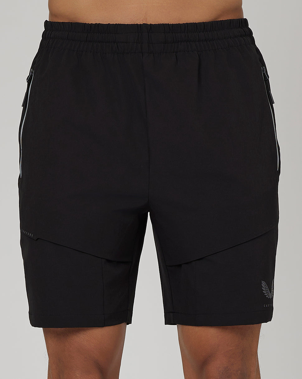Castore Men’s Flex Woven Cargo Shorts - Black, Durable & Stylish Cargo ...